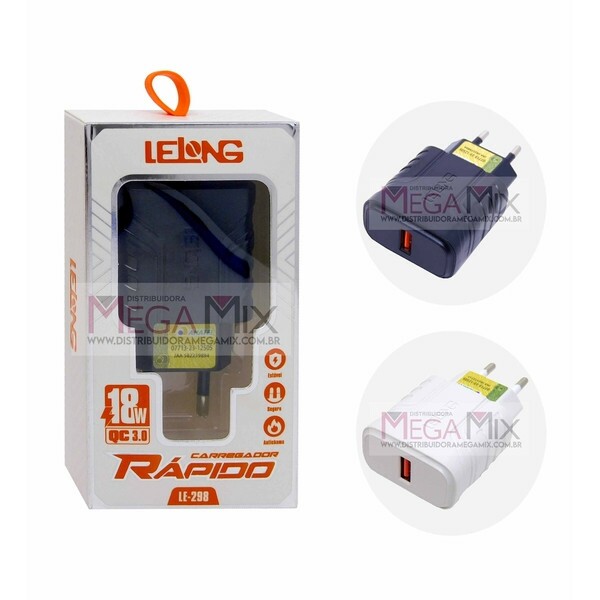 Carregador USB 18W 3.0 LE-298 - Lelong | Mega Mix