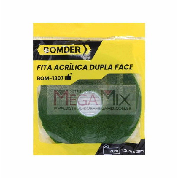 Fita Acrílica Dupla Face BOM-1307 - Bomder | Mega Mix