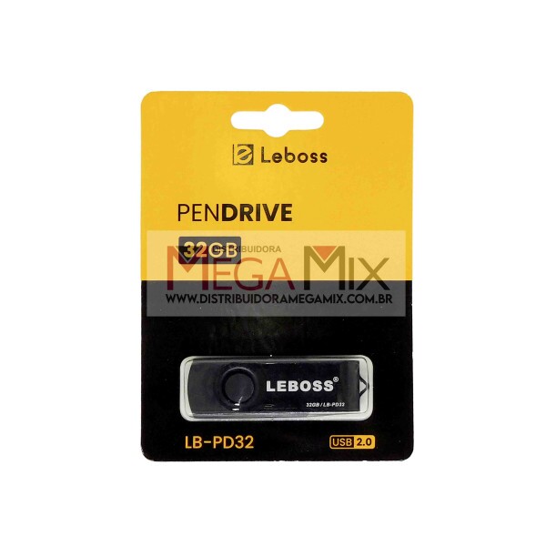 Pendrive 32GB 2.0 LB-PD32 - Leboss | Mega Mix