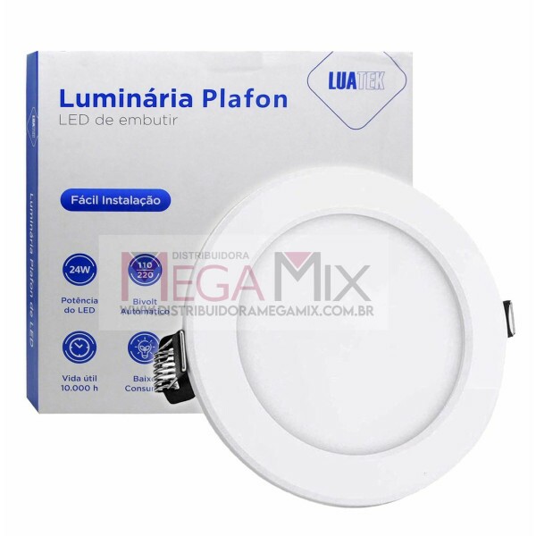 Luminária LED de embutir LK-Y24 - Luatek | Mega Mix