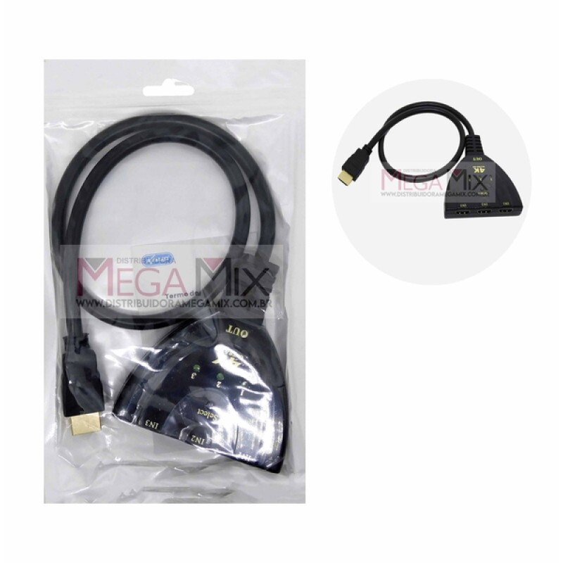 Switch HDMI 1x3 4k KP-AD133 | Mega Mix