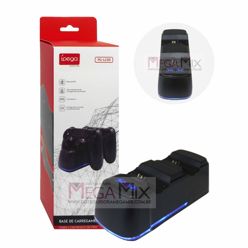 Base de Carregamento para 2 Controles PS4 PG-LC05 - Ípega | Mega Mix
