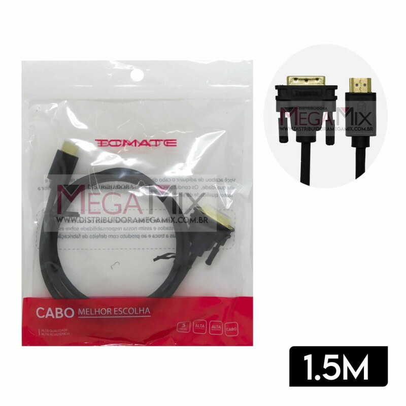 Cabo HDMI + DVI 1.5M MCB-023 - Tomate | Mega Mix