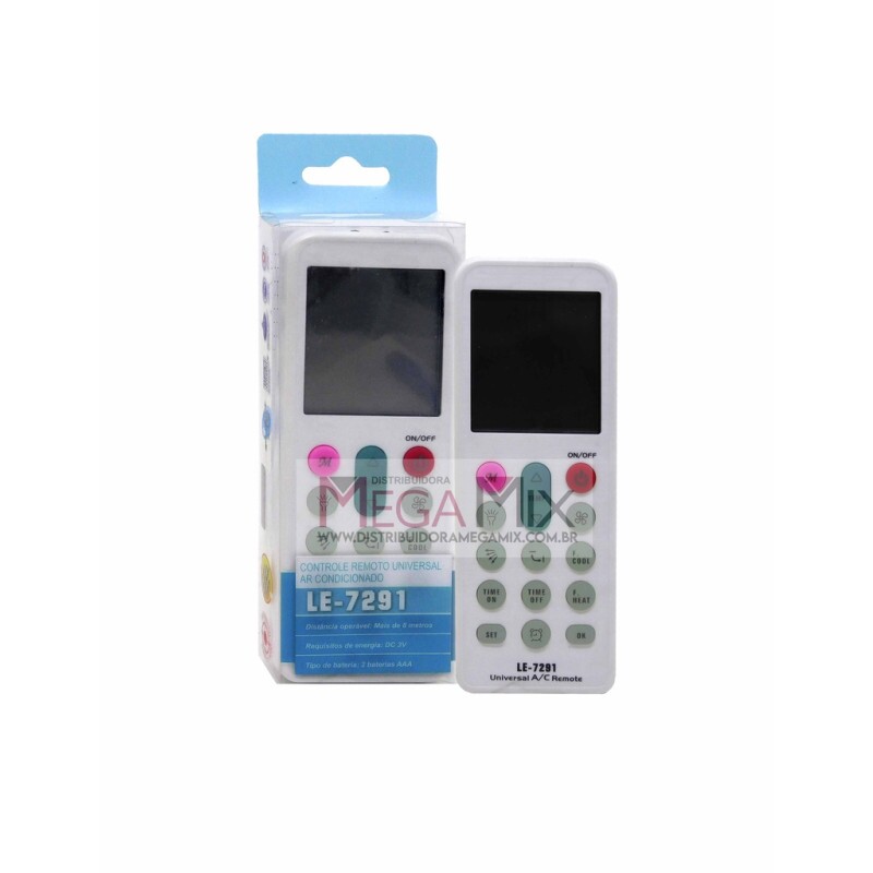 Controle p/ Ar Condicionado LE-7291 - Lelong | Mega Mix