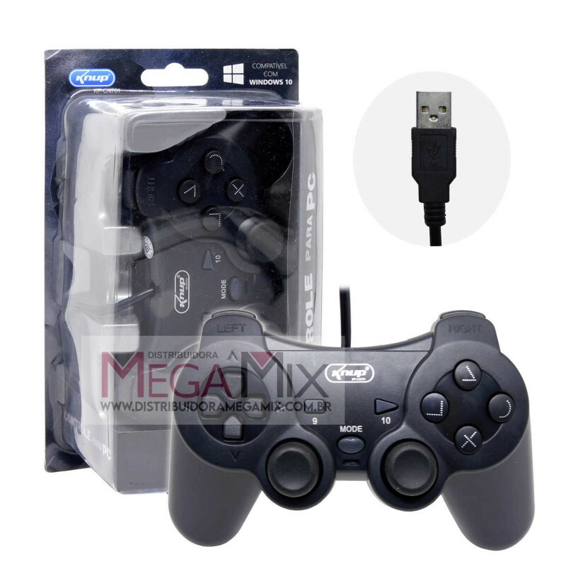 Controle para PC com fio KP-CN701 - Knup | Mega Mix