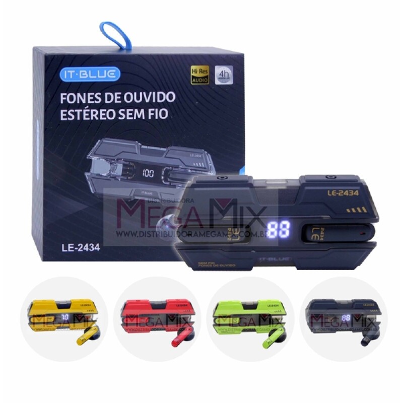 Fone de Ouvido Bluetooth LE-2434 | Mega Mix