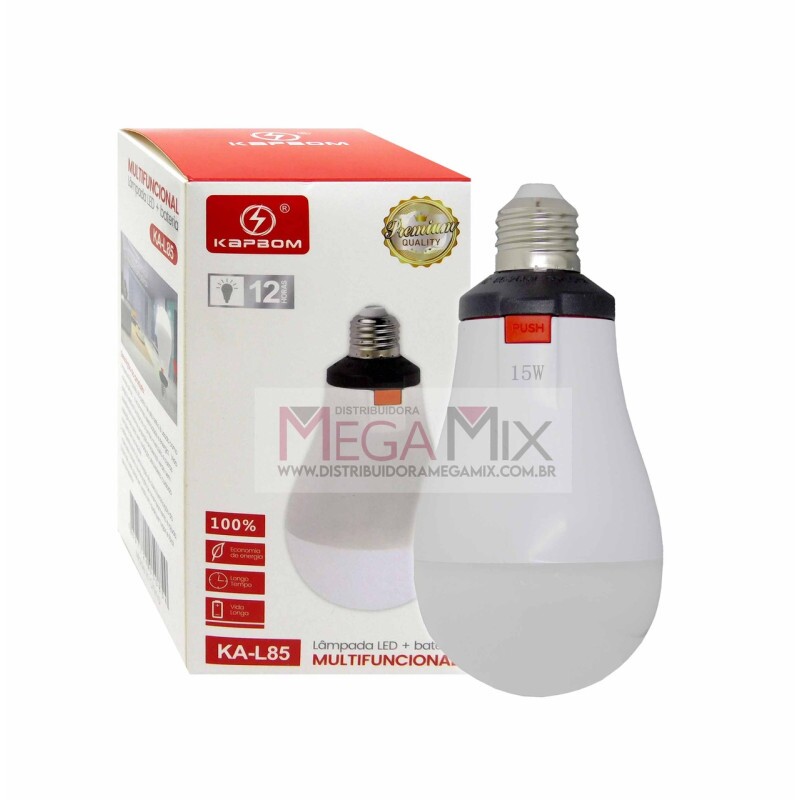 Lâmpada de Emergência LED KA-L85 | Mega Mix