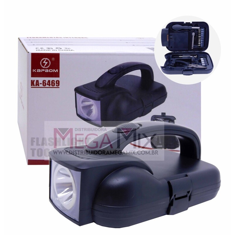 Lanterna com Kit de Ferramentas KA-6469 | Mega Mix
