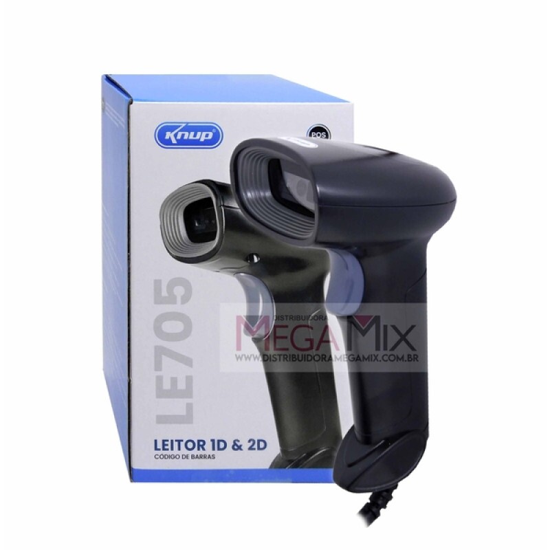 Leitor Código de Barras e QR Code KP-LE705 | Mega Mix