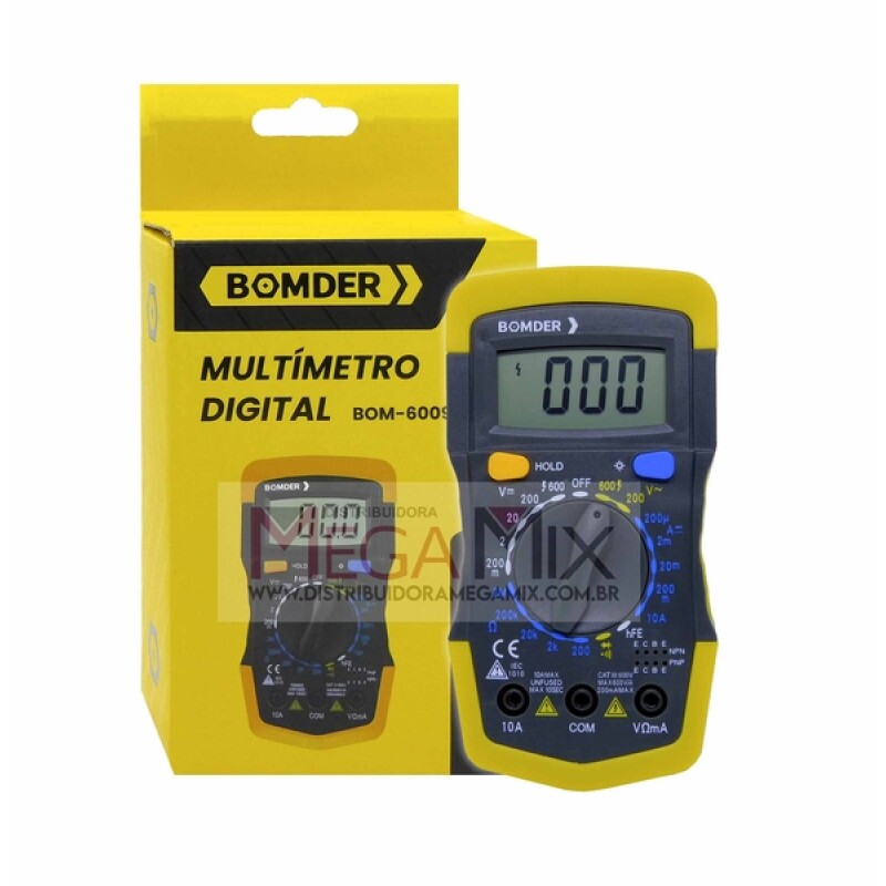 Multímetro Digital BOM-6009 - Bomder | Mega Mix