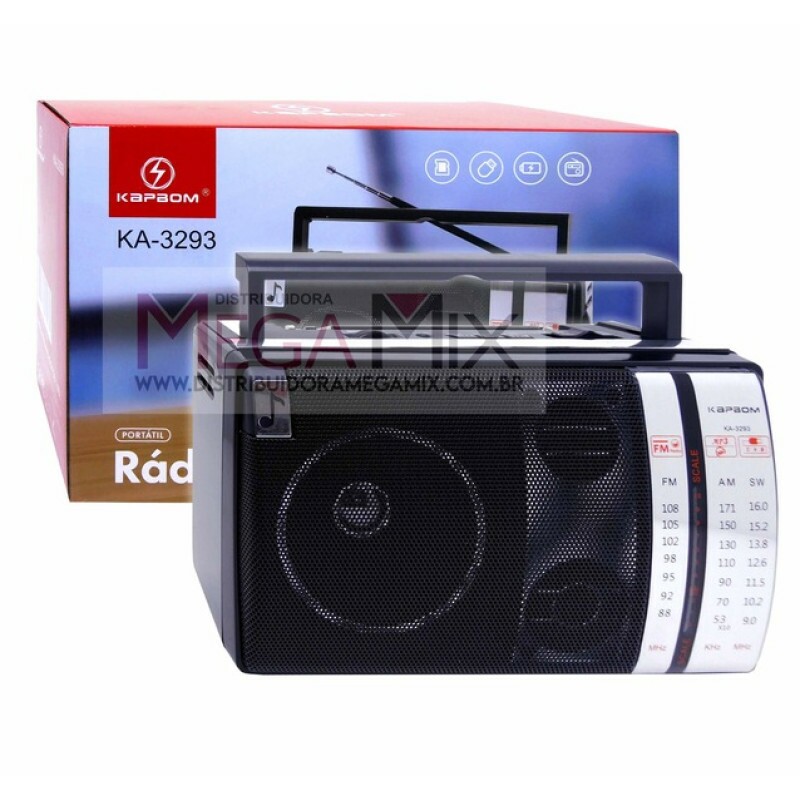 Rádio Portátil AM/FM/SW KA-3293 - Kapbom | Mega Mix