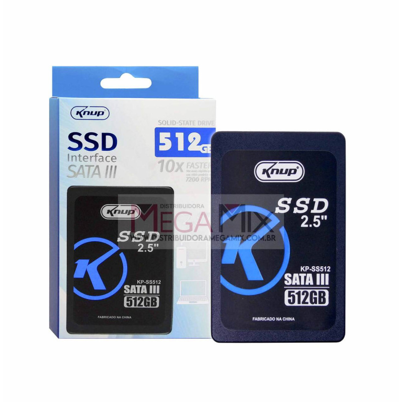 SSD Disco Interno 512GB KP-SS512 - Knup | Mega Mix