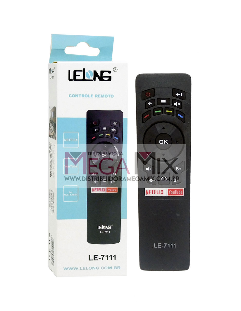 Controle Remoto Universal para TV Multilaser LE-7111 - Lelong