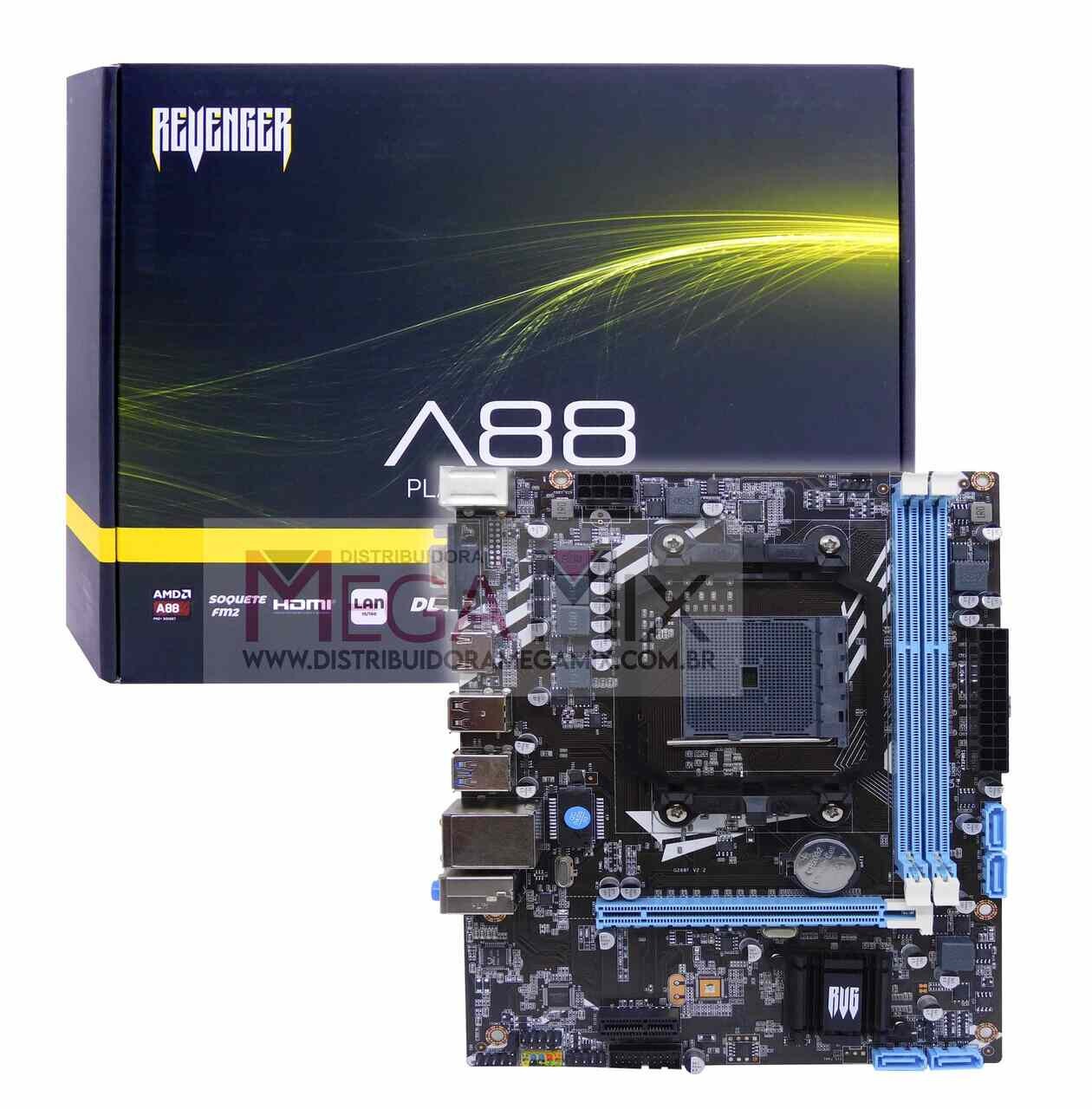 Placa Mãe A88 DDR3 G-A88 - Revenger | Mega Mix