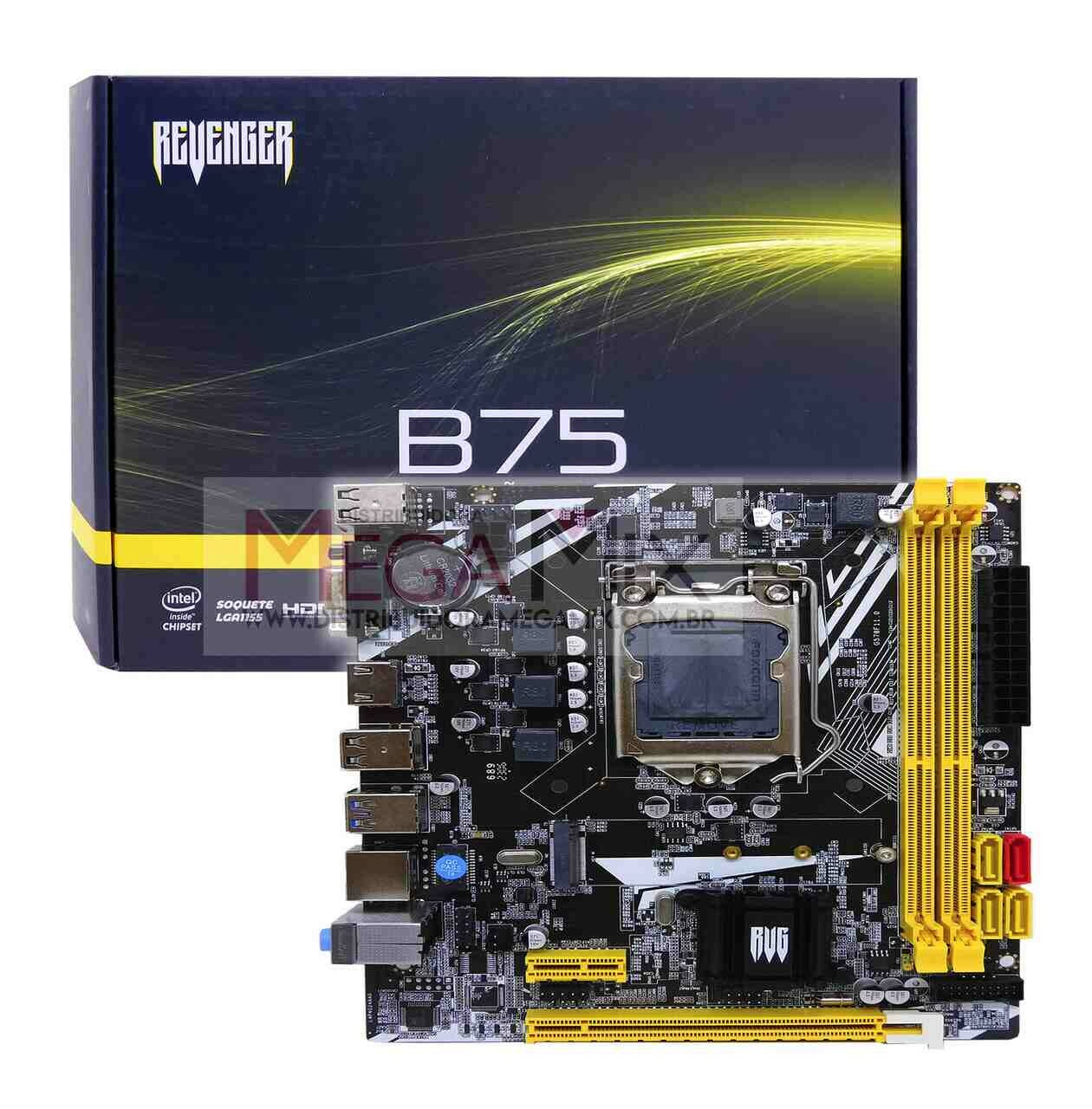 Placa Mãe LGA1155 DDR3 G-B75 - Revenger | Mega Mix