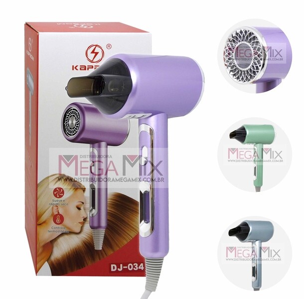 Secador de Cabelo 800W 110V DJ-034 - Kapbom | Mega Mix