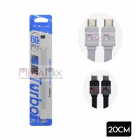 Cabo de Dados Tipo C + Tipo C 60W LE-871CC | Mega Mix