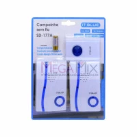 Campainha sem Fio com 2 Receptores SD-177A - It-Blue | Mega Mix
