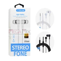 Fone de Ouvido com Microfone LE-0202 - It-Blue | Mega Mix