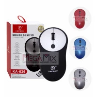 Mouse Sem Fio 1600DPI KA-636 - Kapbom | Mega Mix